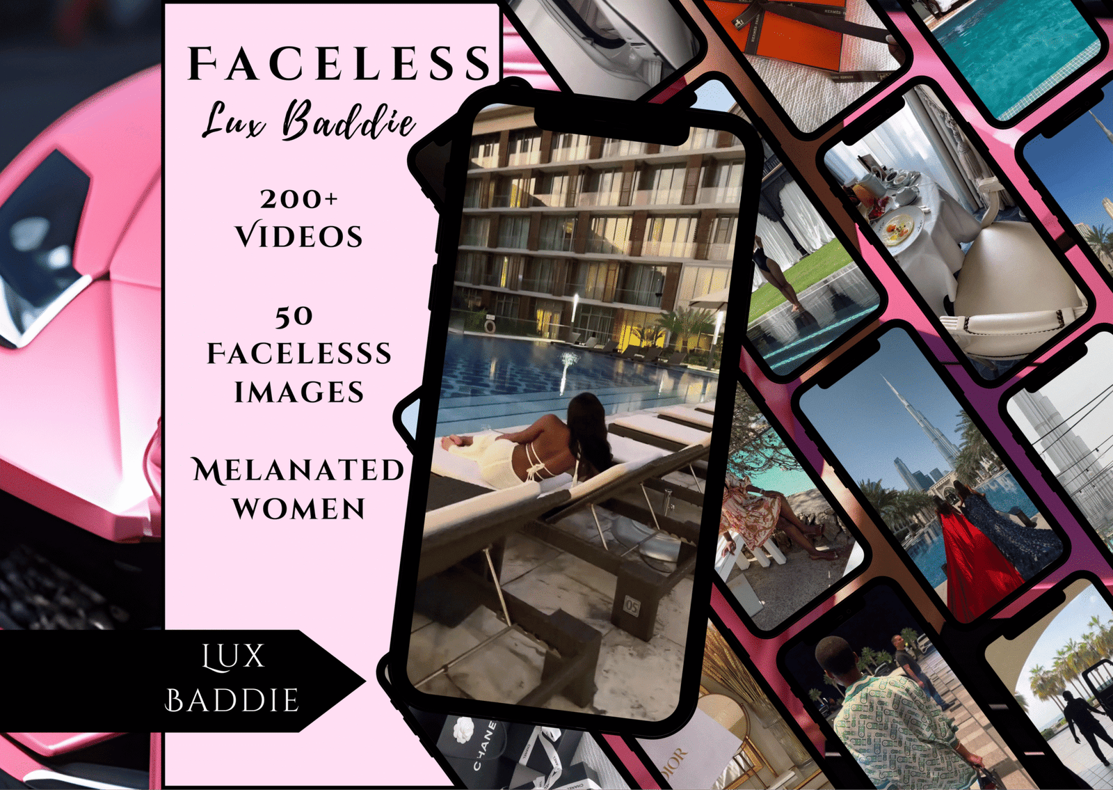 Lux Baddie Stock Videos: Melanin Women, Social Media Reels (Digital ...