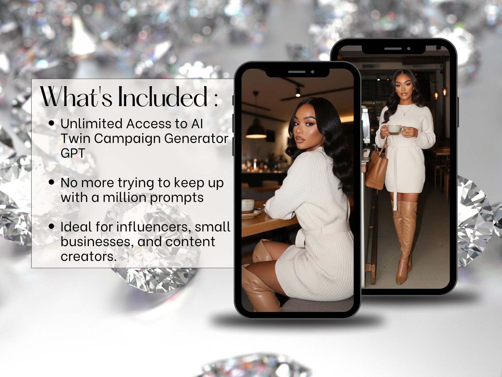 AI Twin Campaign Generator | 10-Prompt Photoshoot Builder | Influencer ...