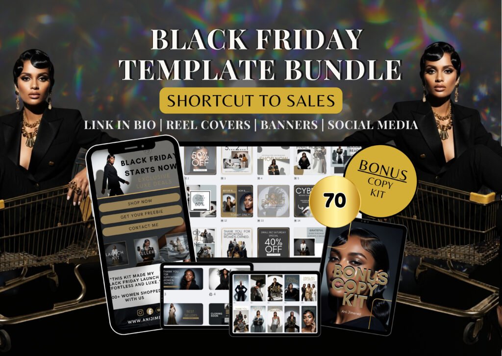 Black Friday Template Bundle | Canva Branding Kit | Social Media, Email ...